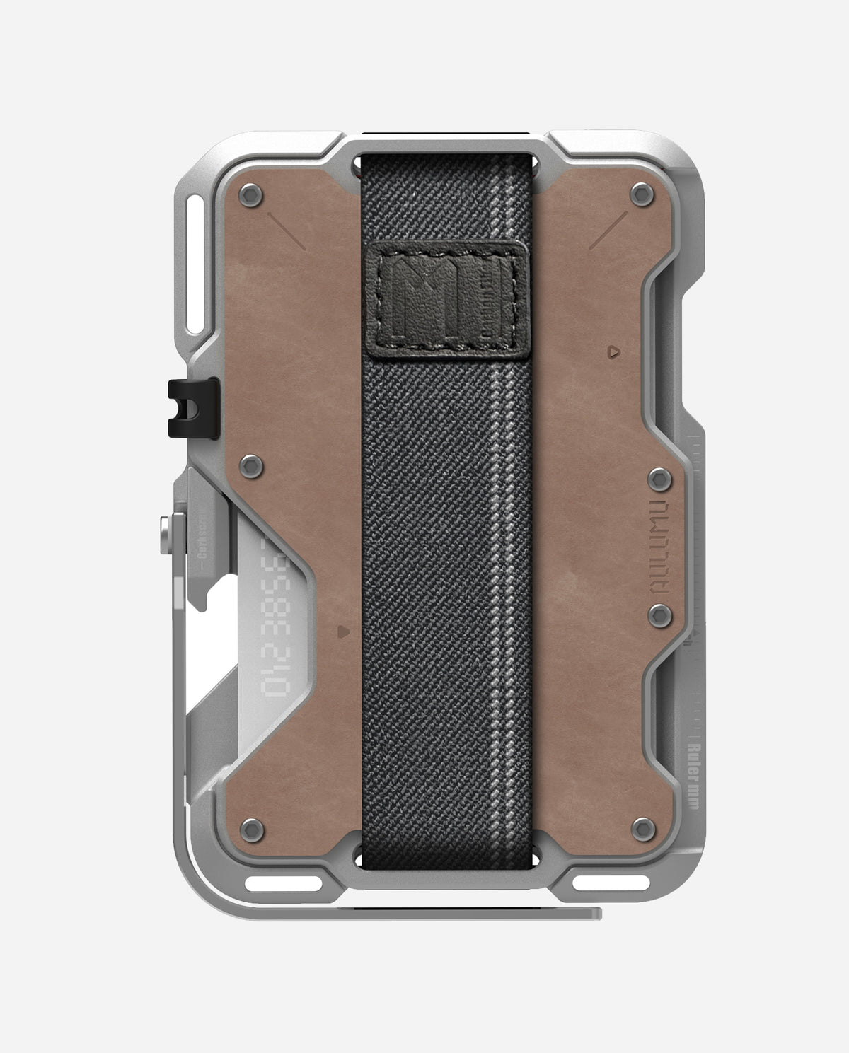 G03 Multi-Tool Magnetic Metal Wallet | Genuine Leather Cover | MagSafe