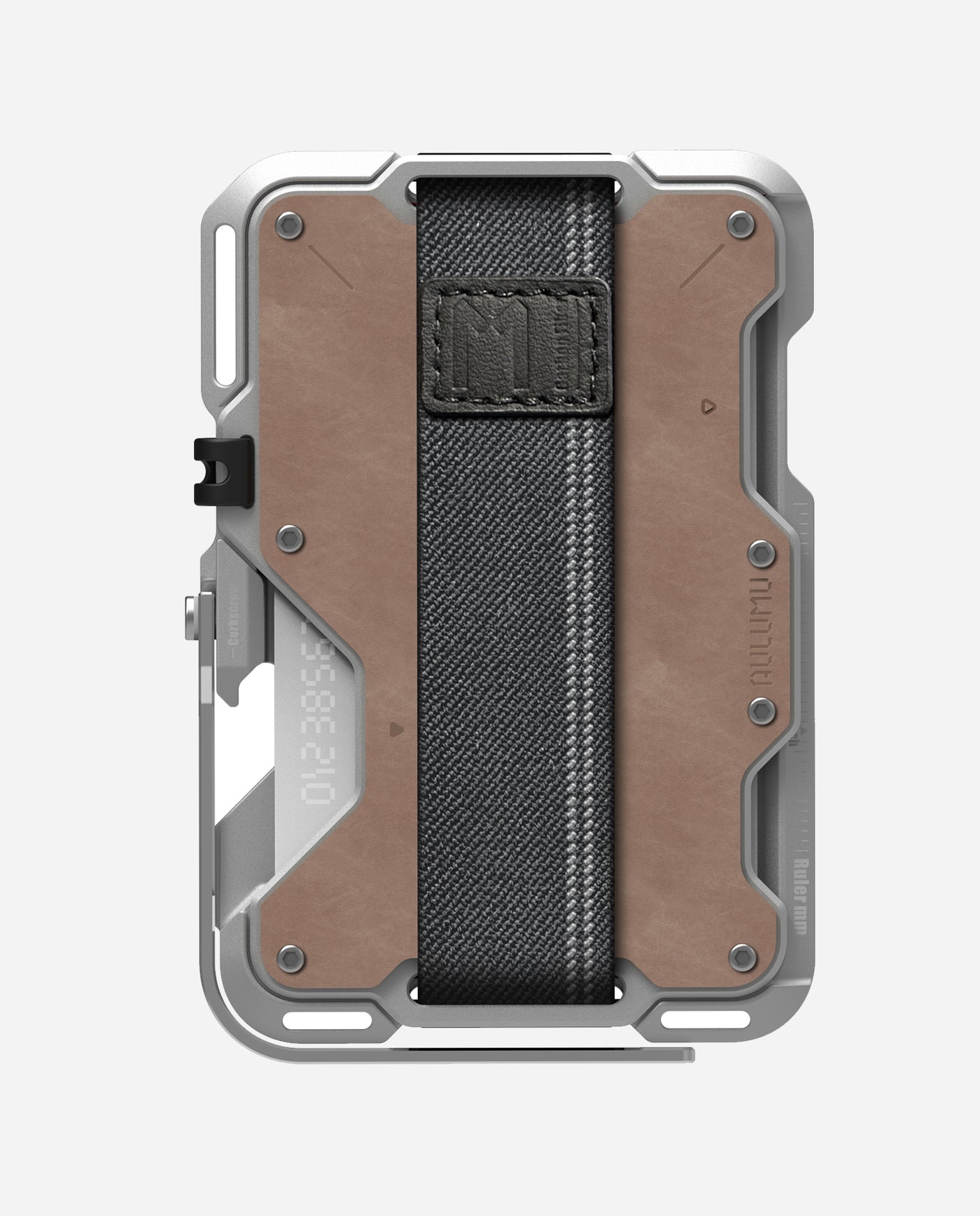 G03 Multi-Tool Magnetic Metal Wallet | Genuine Leather Cover | MagSafe