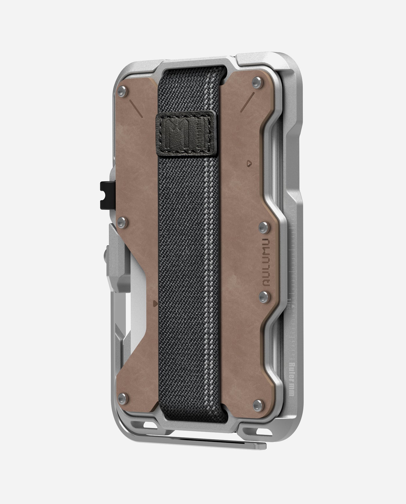 G03 Multi-Tool Magnetic Metal Wallet | Genuine Leather Cover | MagSafe