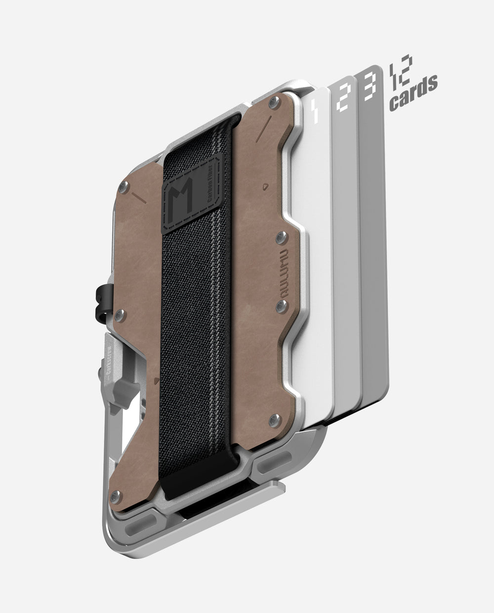 G03 Multi-Tool Magnetic Metal Wallet | Genuine Leather Cover | MagSafe