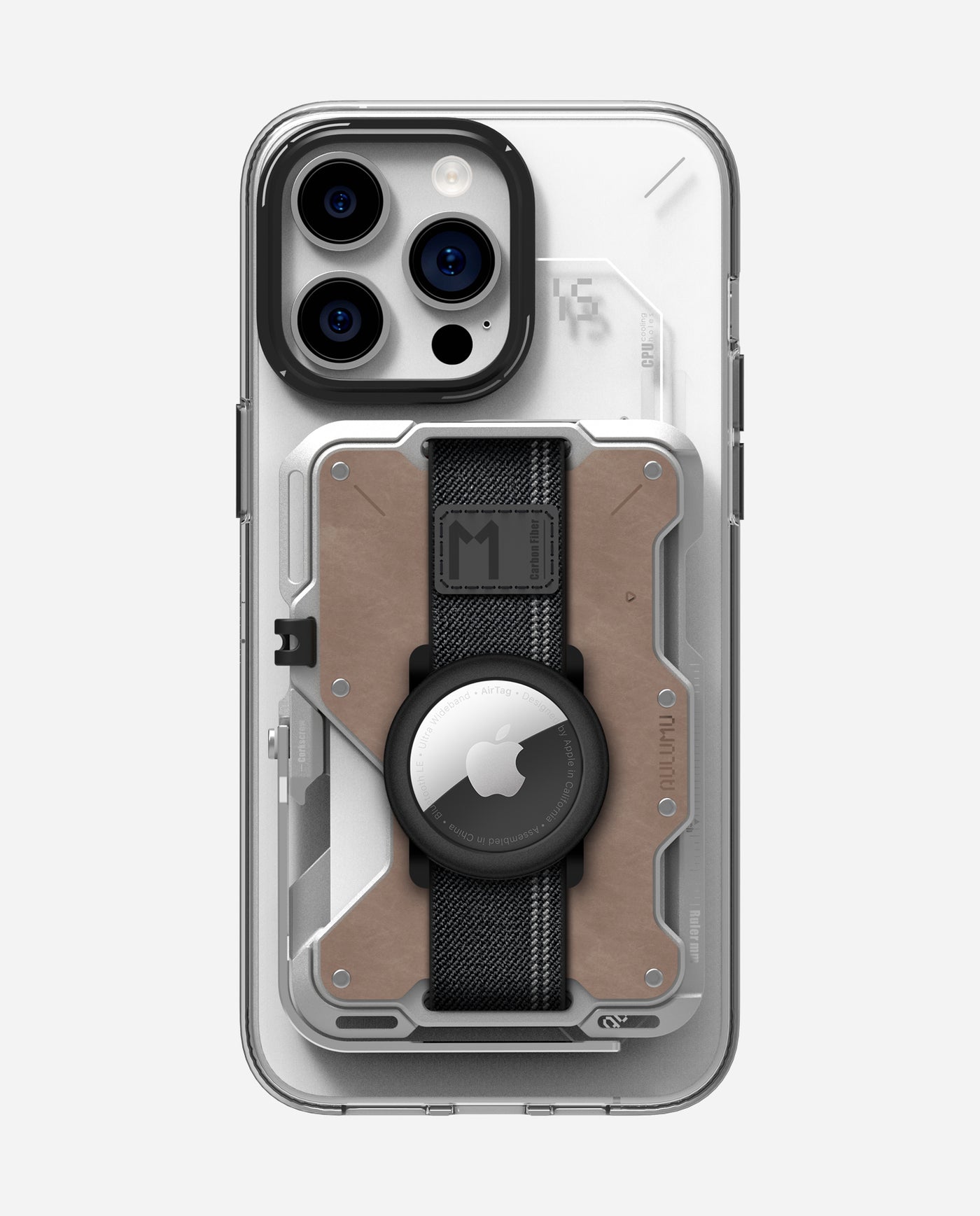 G03 Multi-Tool Magnetic Metal Wallet | Genuine Leather Cover | MagSafe