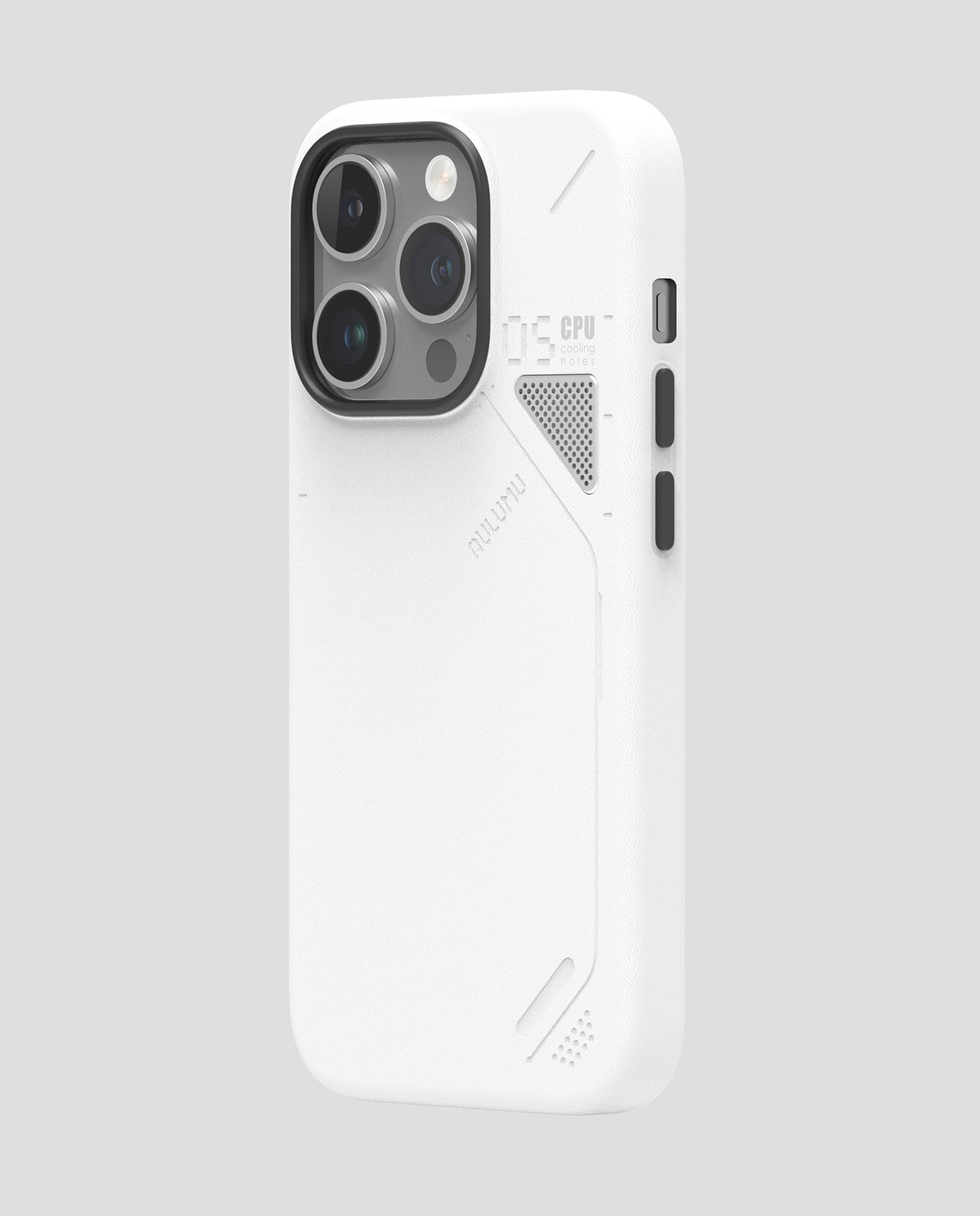 A05 Vegan Leather Case for iPhone 14 Pro/PM | Cooling Window | White｜M